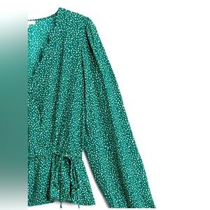 nine britton | Tops | Nine Britton Faux Wrap Top | Poshmark